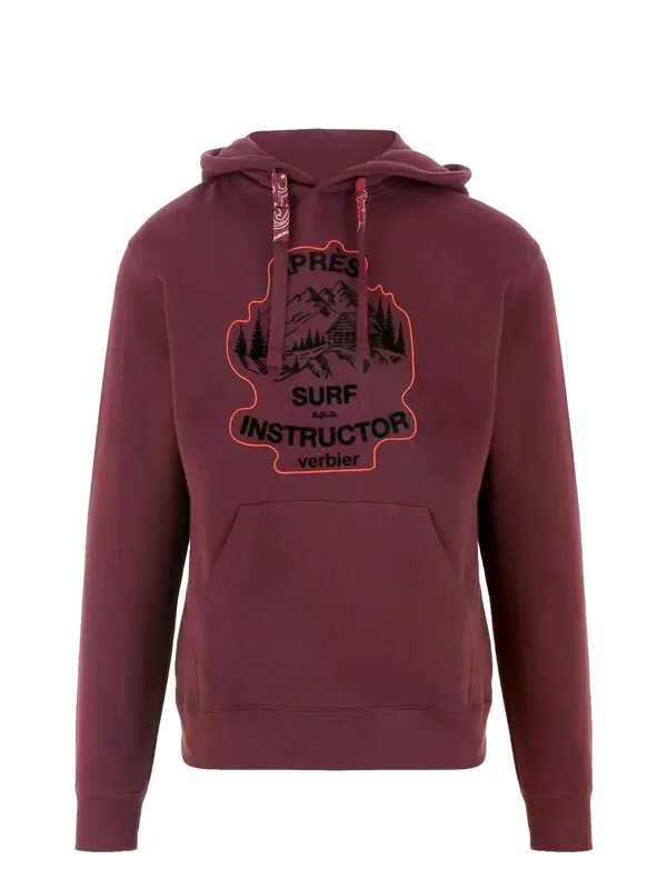 APRÈS SURF Logo-print Hoodie - Red