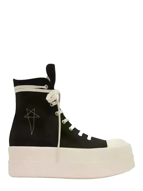 Rick Owens Double Bumper Platform High-top Sneakers - Black