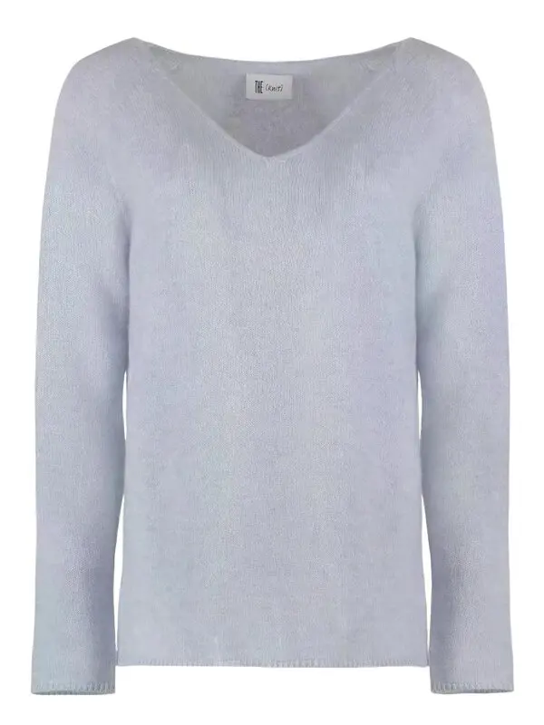 THE (ALPHABET) Cashmere Blend Jumper - Grey