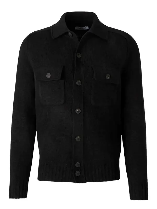 GRAN SASSO Wool Cardigan - Black
