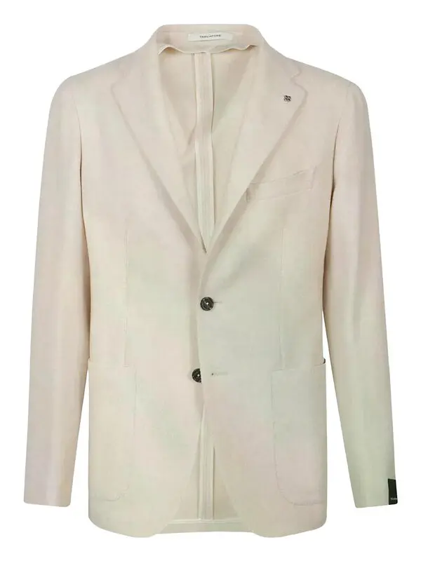 Tagliatore Wool Blazer - White