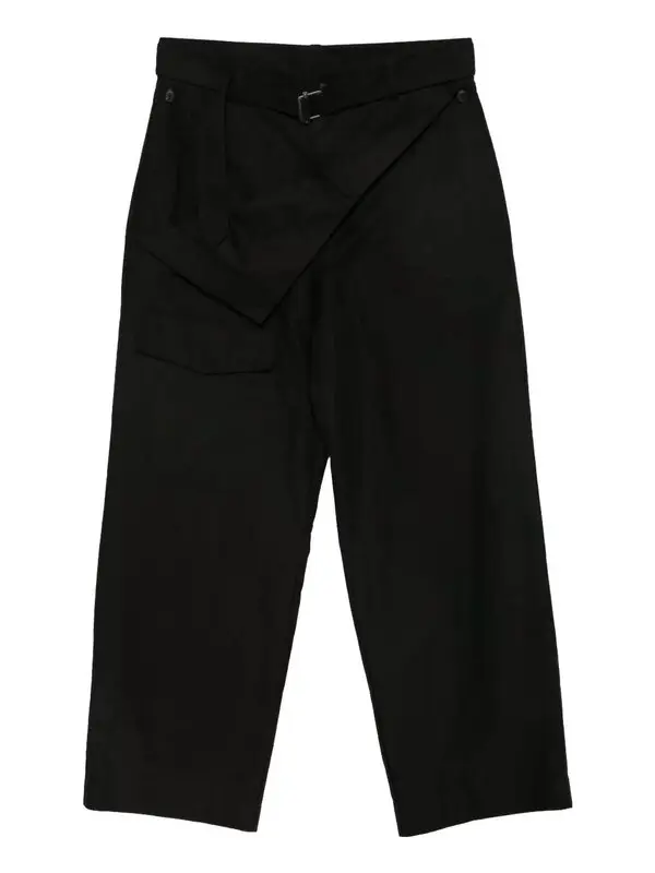JIYONGKIM Panelled Trousers - Black