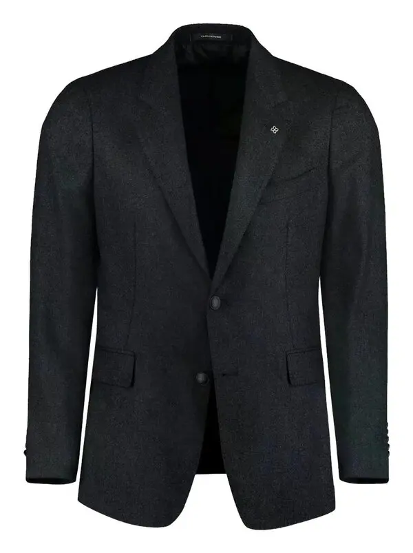 Tagliatore Wool-blend Blazer - Black