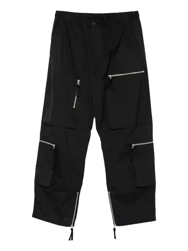 Comme Des Garçons Zip-pocket Trousers - Black