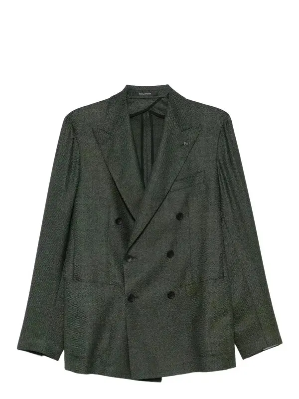 Tagliatore Virgin Wool Blazer - Green