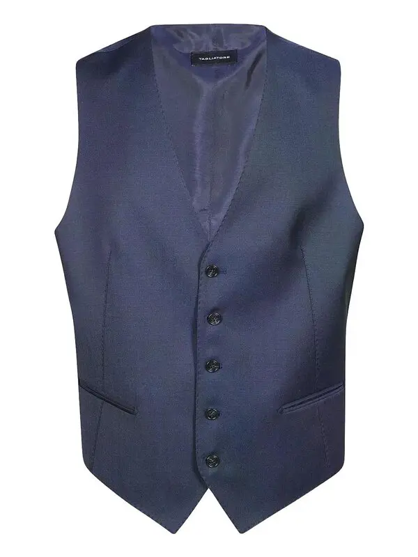 Tagliatore Brian Waistcoat - Blue