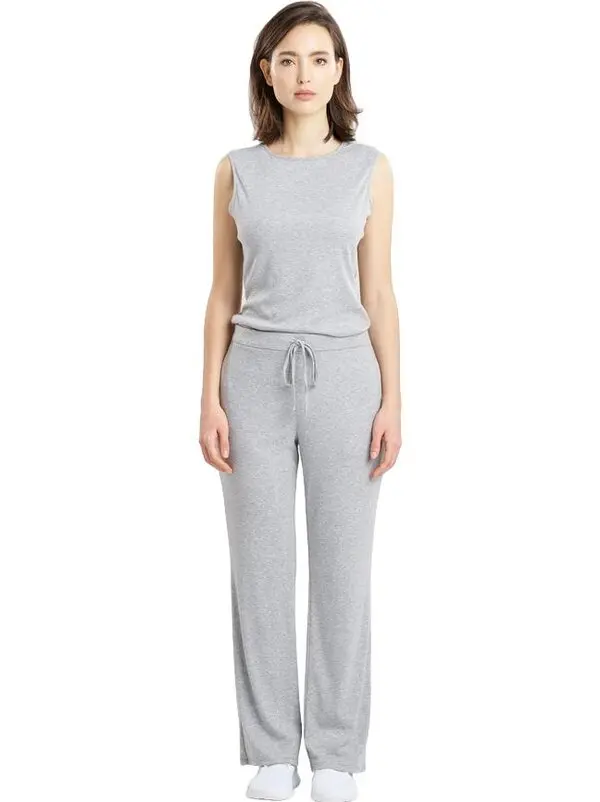 Natori Jersey Essentials Straight Leg Pants - Grey