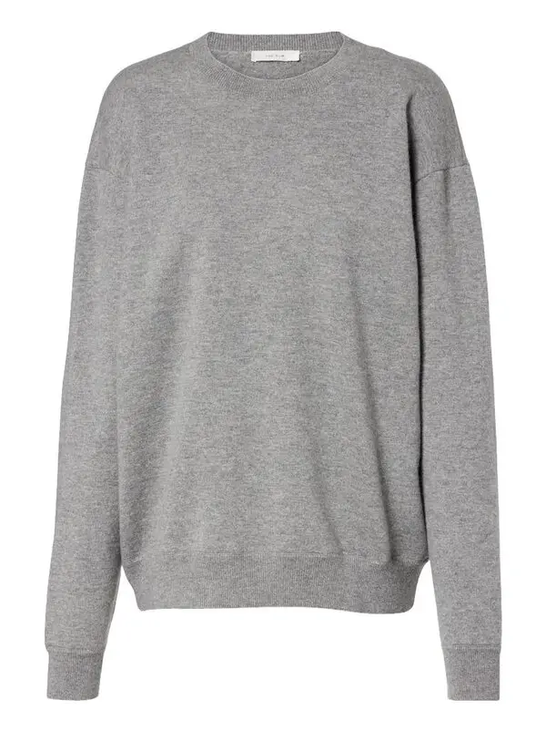 THE ROW Leora Cashmere Sweater - Grey