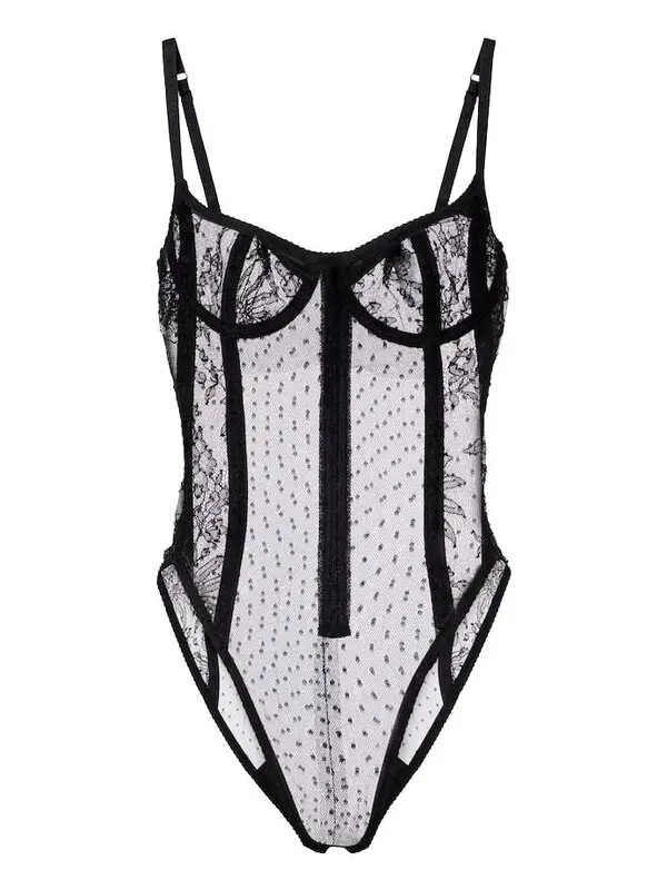 Dolce & Gabbana Lace Bodysuit - Black