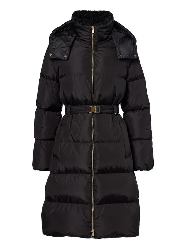 Moncler Briant Hooded Down Coat - Black
