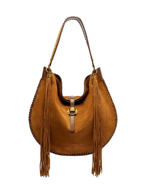Isabel Marant Oskan Suede Shoulder Bag - Brown
