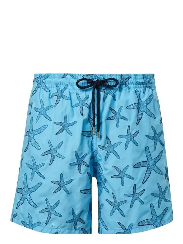 Vilebrequin Mistral Printed Swim Trunks - Blue