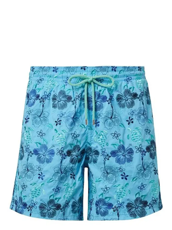 Vilebrequin Mistral Floral Swim Trunks - Blue