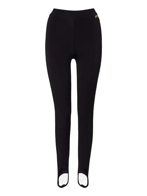 Balmain Jersey Stirrup Leggings - Black