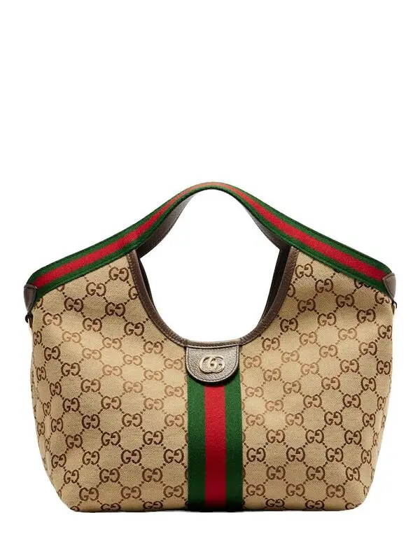 Gucci Giglio Gg Canvas Small Tote Bag - Beige