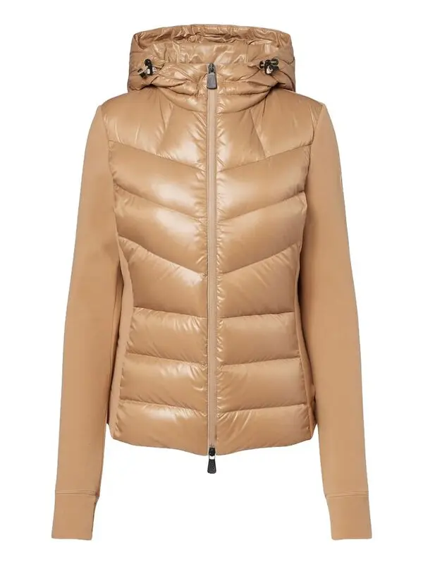 Moncler Down-paneled Jacket - Beige