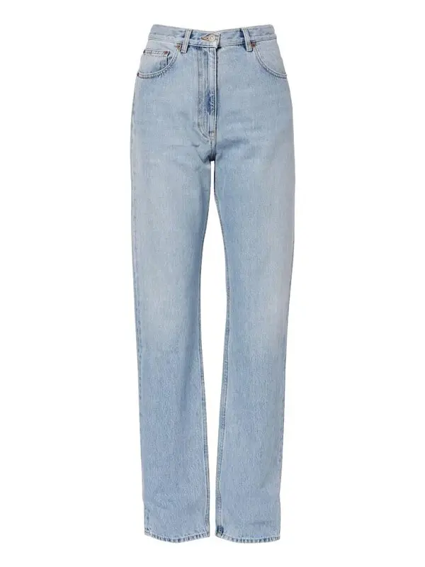 Valentino Garavani Mid-rise Wide-leg Jeans - Blue