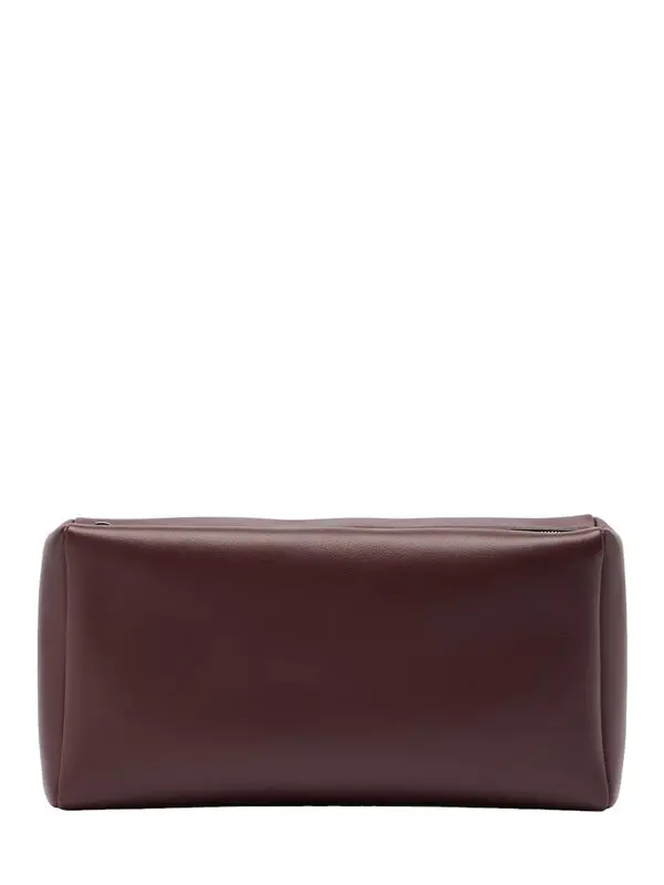 THE ROW Leather Clutch - Burgundy