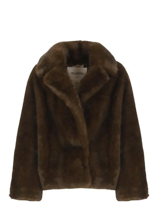 VALENTINI 1972 Faux Fur Coat - Brown