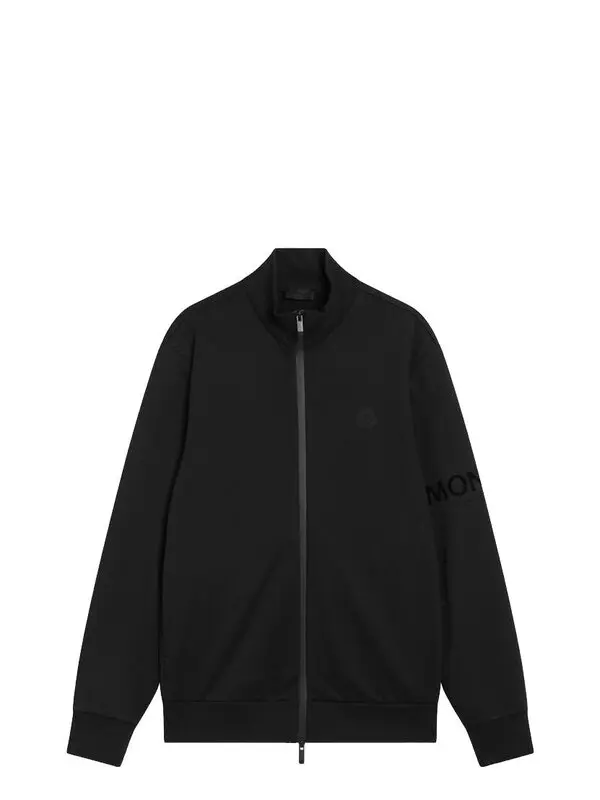Moncler Cotton Zip Hoodie - Black