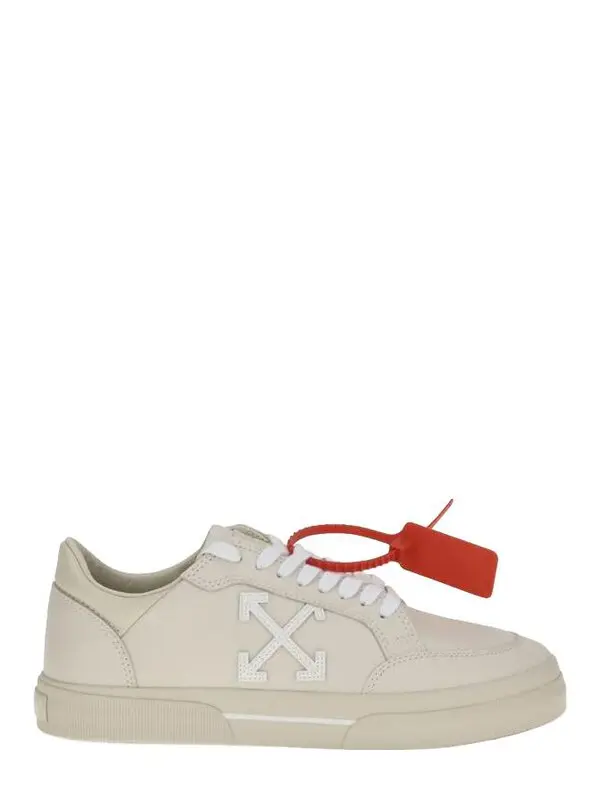 Off-White Vulcanized Low-top Sneakers - Beige