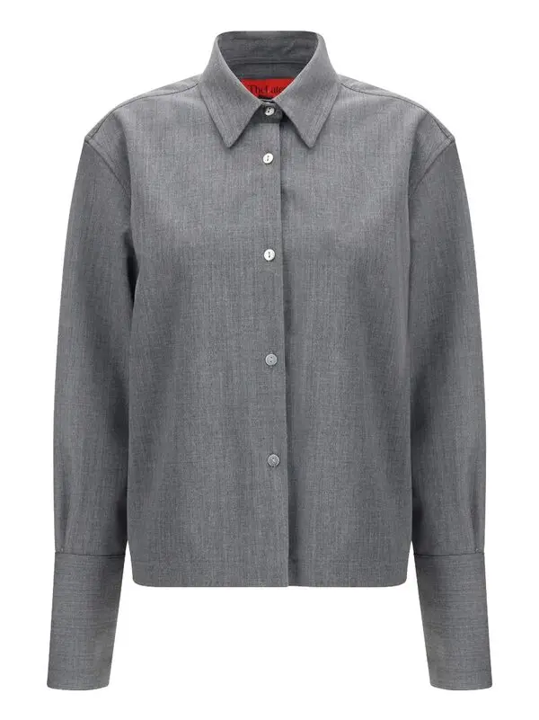 THE LATEST Cotton Shirt - Grey