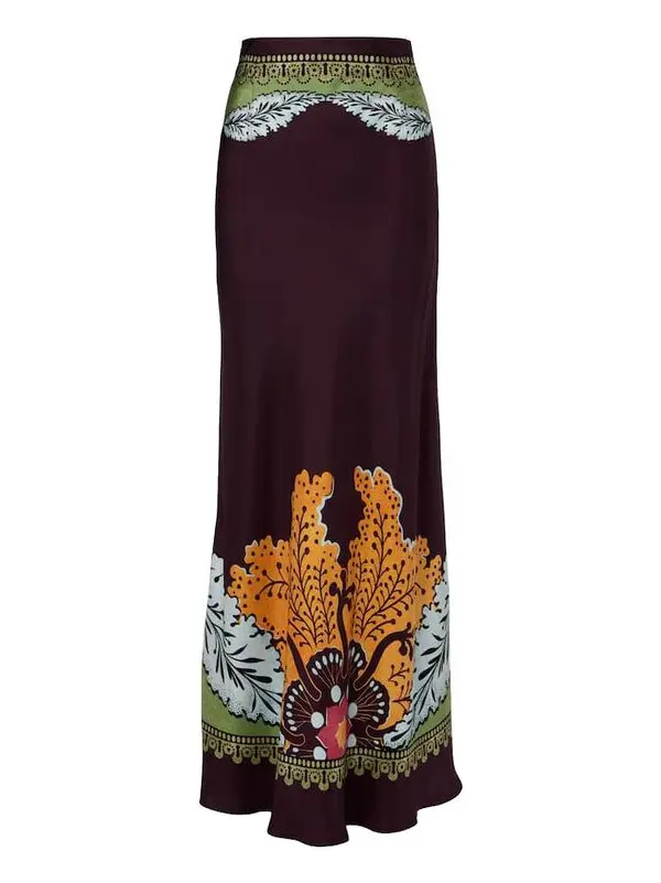 La DoubleJ Sleek Placee Maxi Skirt - Multicoloured