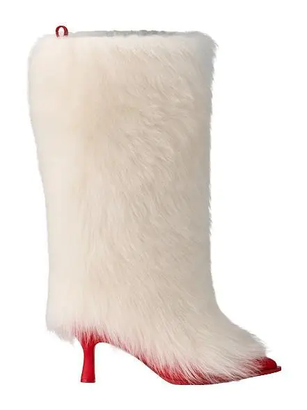 UGG Heel Ambush Boots - White/red