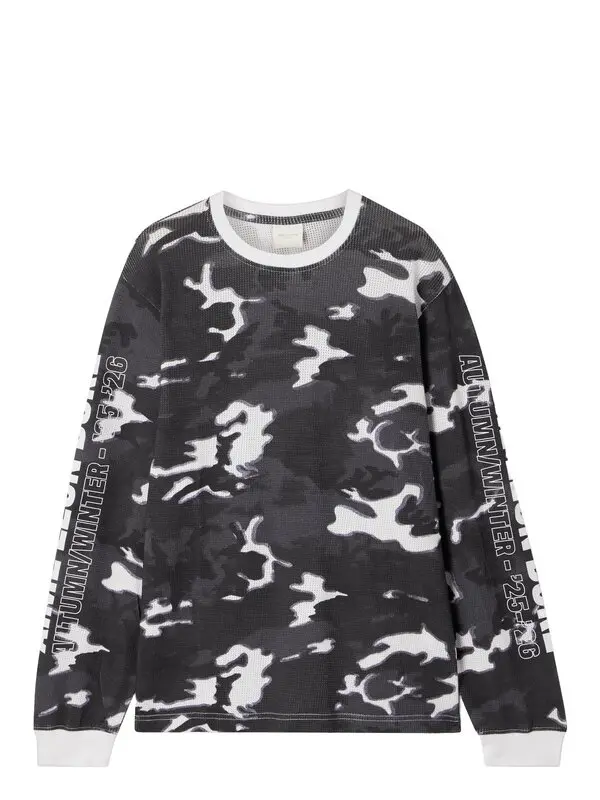 Aimé Leon Dore Camouflage-print Cotton-mesh T-shirt - Multi