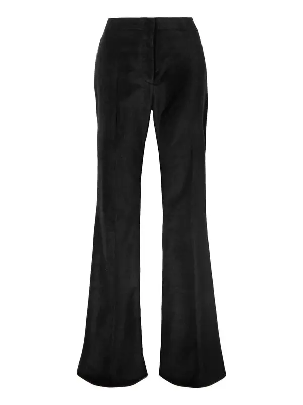 Tove Roux Cotton-blend Velvet Flare Pants - Black