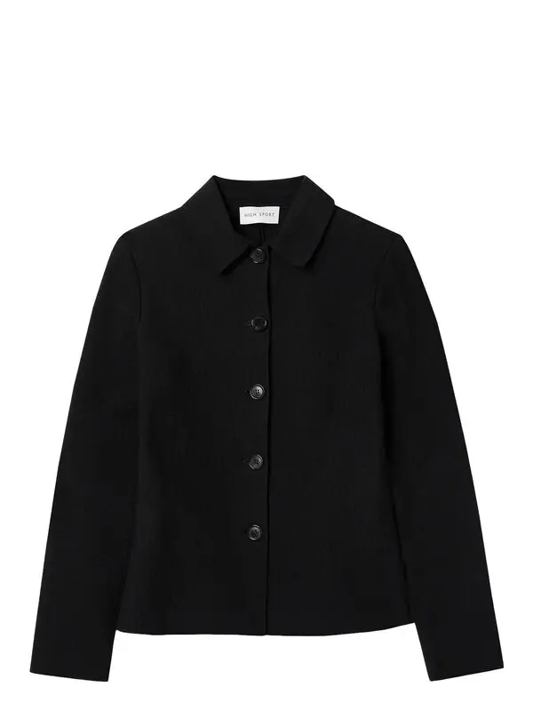 HIGH SPORT Oliver Cotton-blend Jacquard Jacket - Black