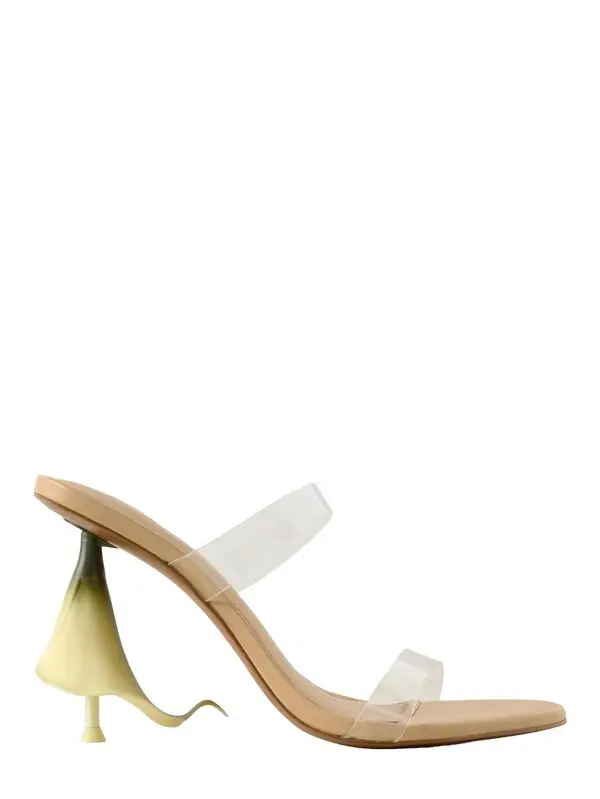 Cult Gaia Calisto Pvc Sandals - Neutrals