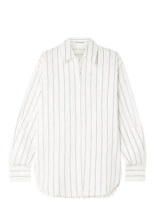 THE FRANKIE SHOP Peri Striped Shirt - White
