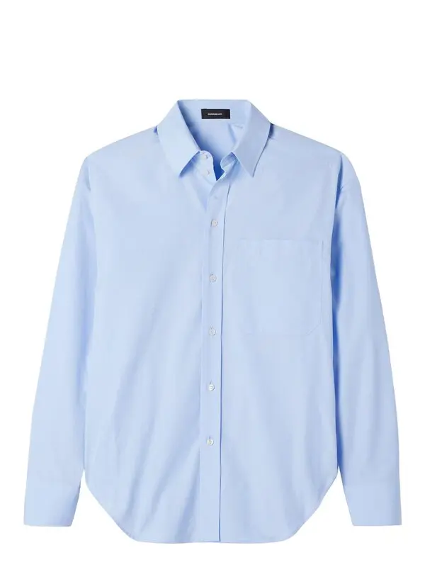 Wardrobe.NYC Cotton-poplin Shirt - Blue