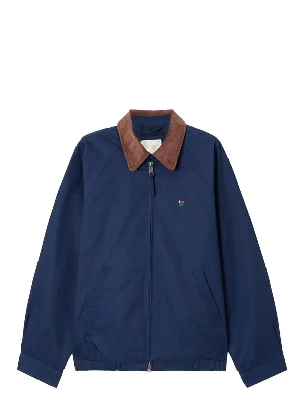 Aimé Leon Dore Embroidered Cotton-twill Blouson Jacket - Blue