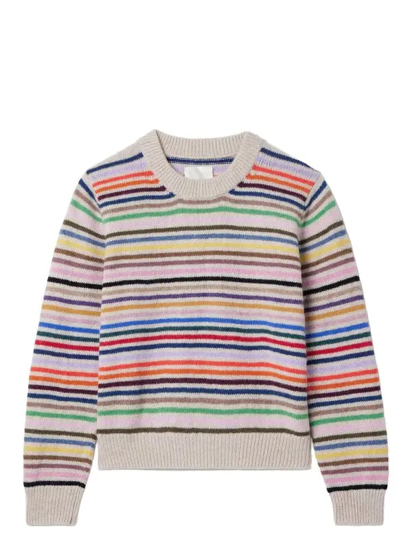 Suzie Kondi Kismet Striped Cashmere Sweater - Multi