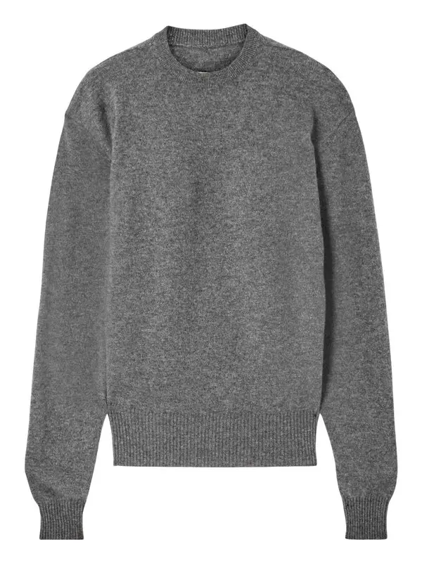TOTEME Cashmere Slim Fit Sweater - Gray