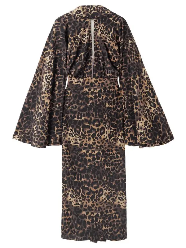 Johanna Ortiz Leopard-print Silk-blend Maxi Dress - Animal Print
