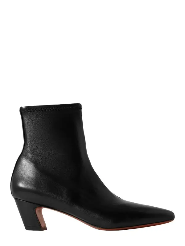 LOEFFLER RANDALL Doria Leather Ankle Boots - Black