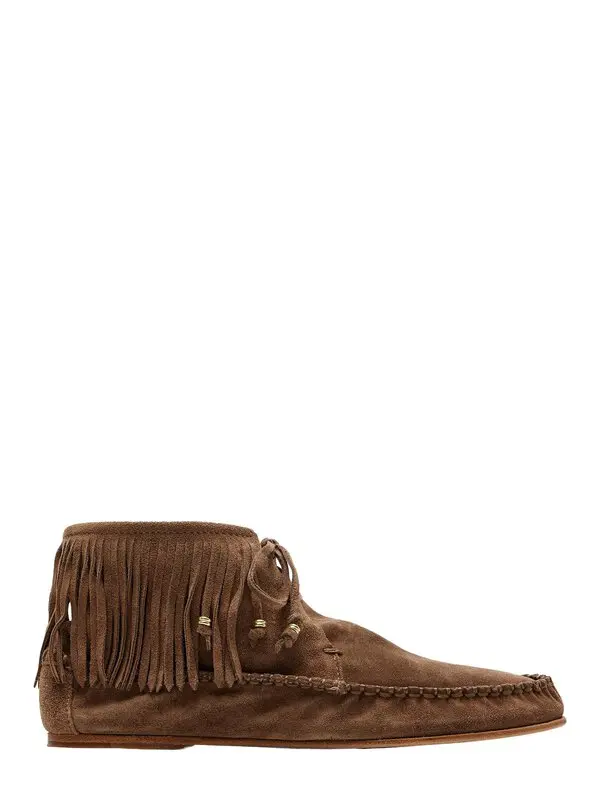 Freda Salvador Camila Suede Moccasins - Tan