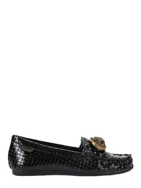 Kurt Geiger Chelsea Croc Embossed Loafer - Black