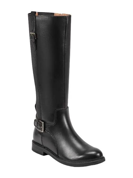 Easy Spirit Leather Knee High Boots - Blk01
