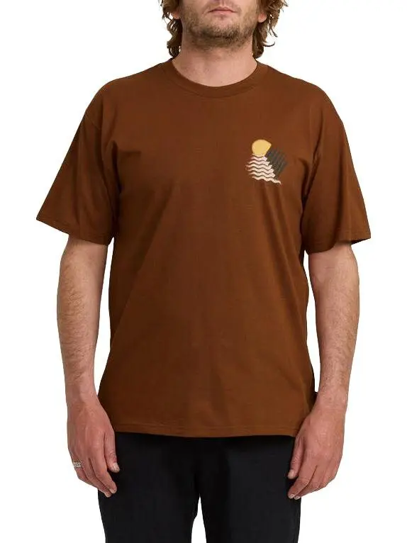 BILLABONG Canyons Regular Graphic T-shirt - Rust