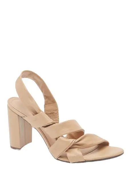 KOKO + PALENKI Brandy Slingback Sandal - Beige Leather