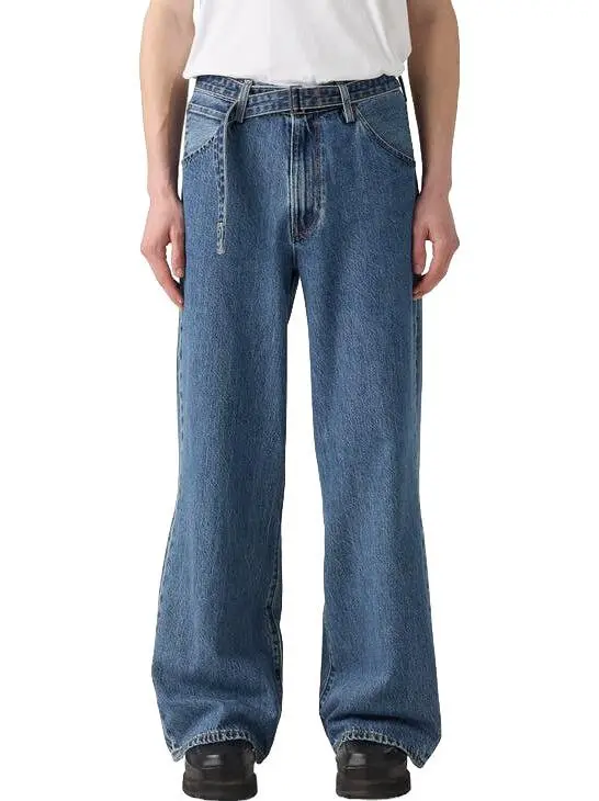 LEVI'S Belted Twisted Baggy Straight Leg Jeans - Lets Do The Twist
