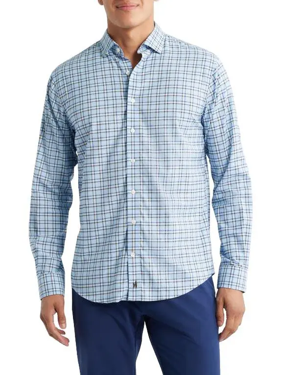 Johnnie-o Jaden Check Stretch Button-up Shirt - Maliblu