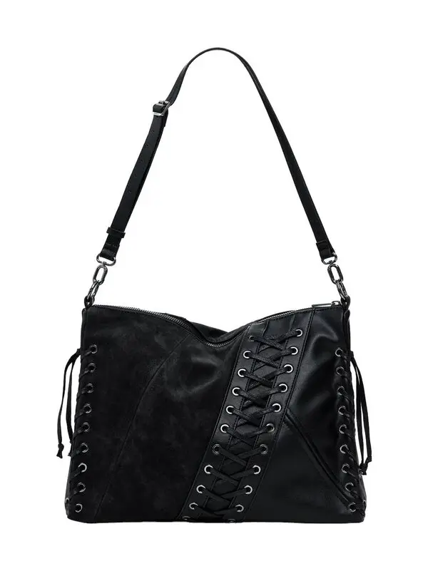 Desigual Faux Leather Crossbody Bag - Black