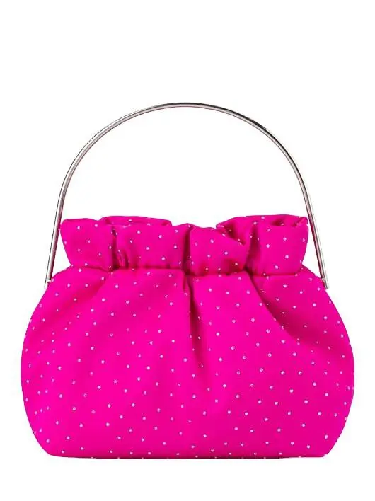 OLGA BERG Archie Top Handle Clutch - Fuchsia