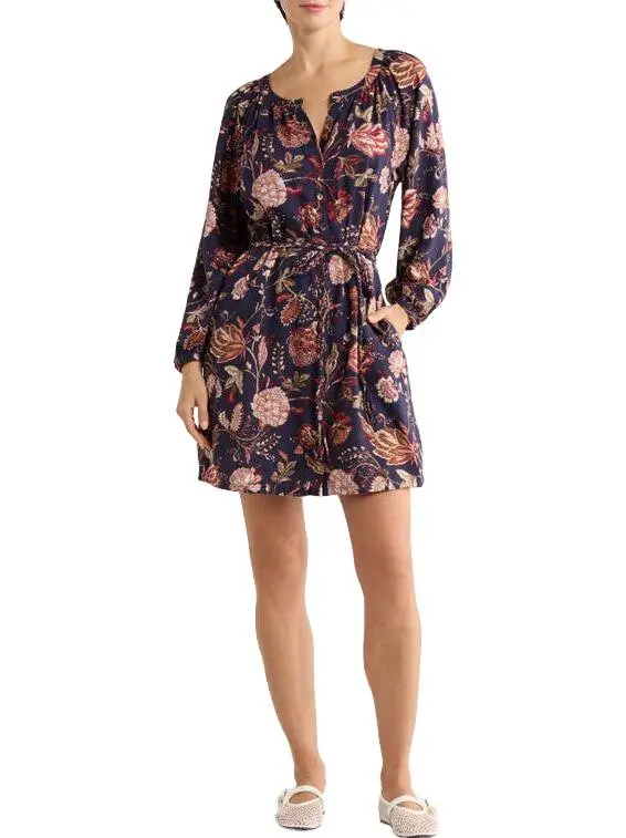 Tommy Bahama Floral Long Sleeve Dress - Coastline