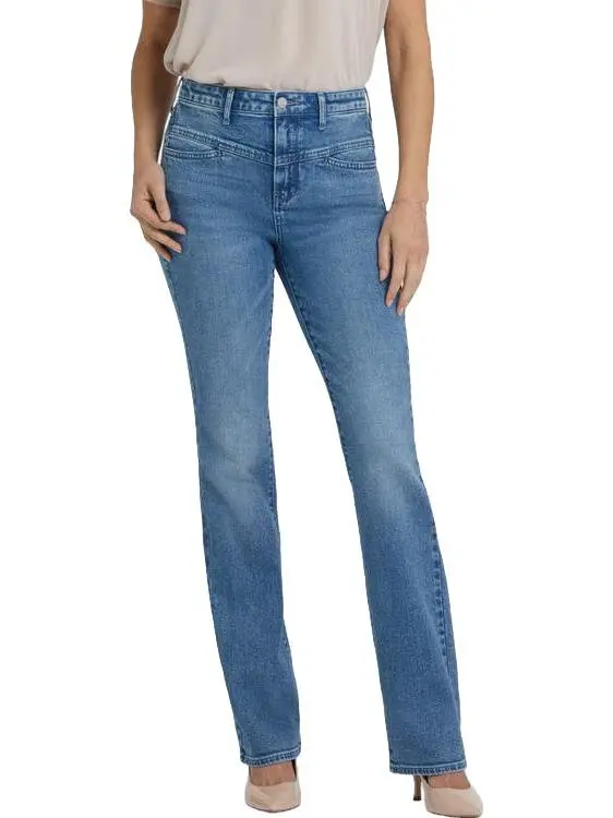 NYDJ Barbara High Waist Bootcut Jeans - Washed Crystal